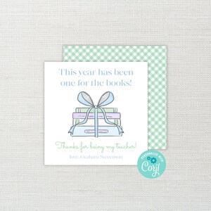 Teacher Appreciation Printable Gift Tag, End of Year Gift, Teacher ...