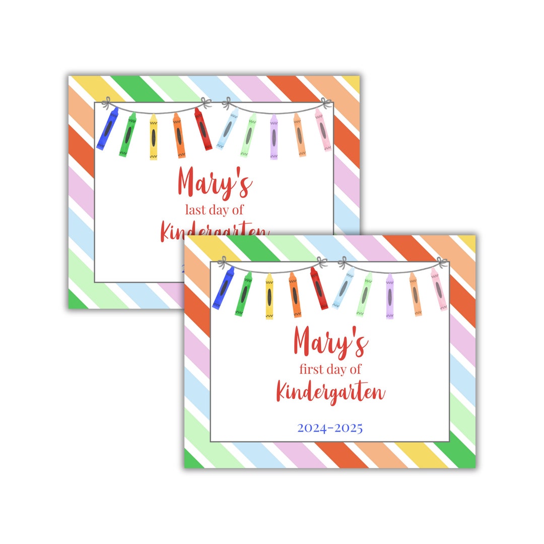 Printable First Day of School / Last Day of School Sign Back to School ...