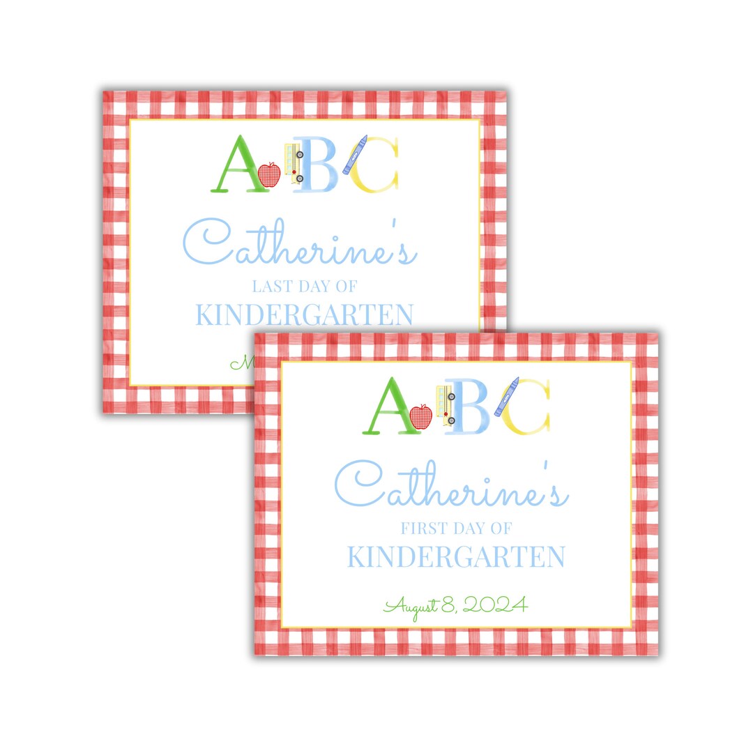 Printable First Day of School / Last Day of School Sign Back to School ...