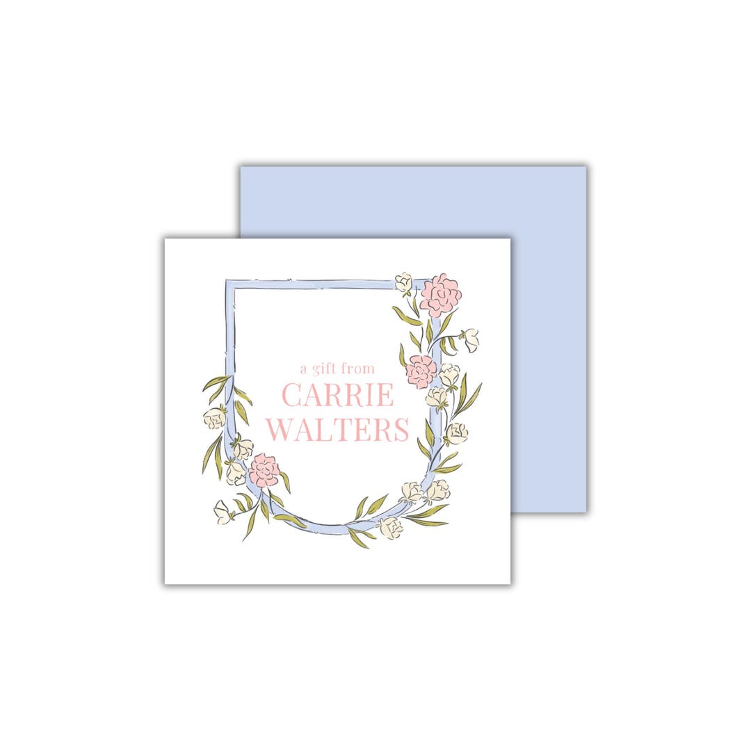 Personalized Enclosure Cards - Custom Women's Calling Cards - Floral ...