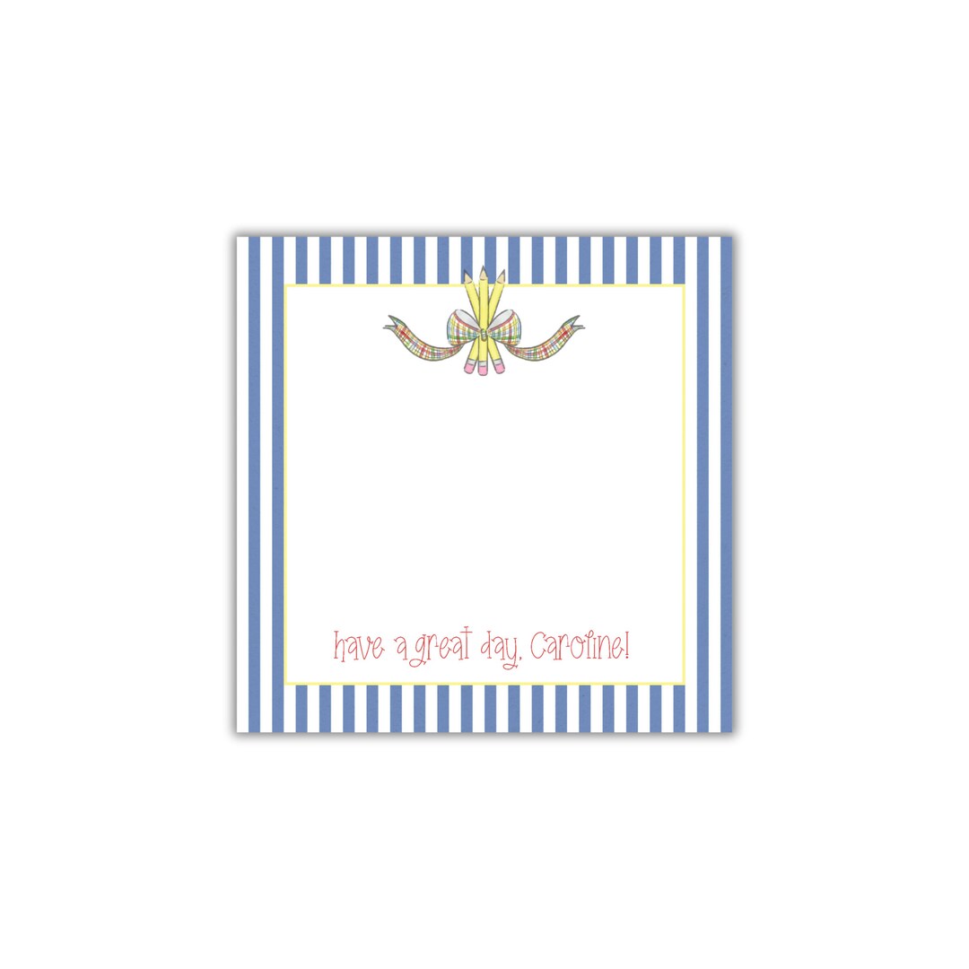 Personalized Lunch Box Notes Notepad - Back to School Lunch Box Love ...