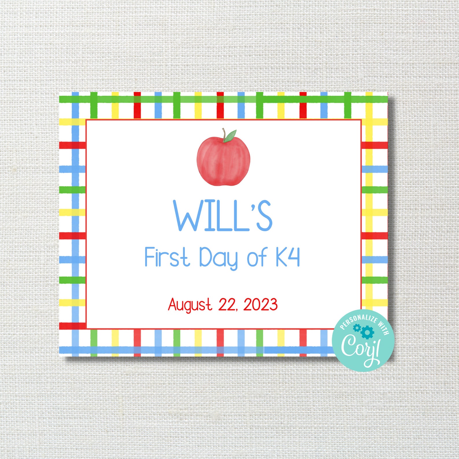 Printable First Day of School / Last Day of School Sign Template First ...