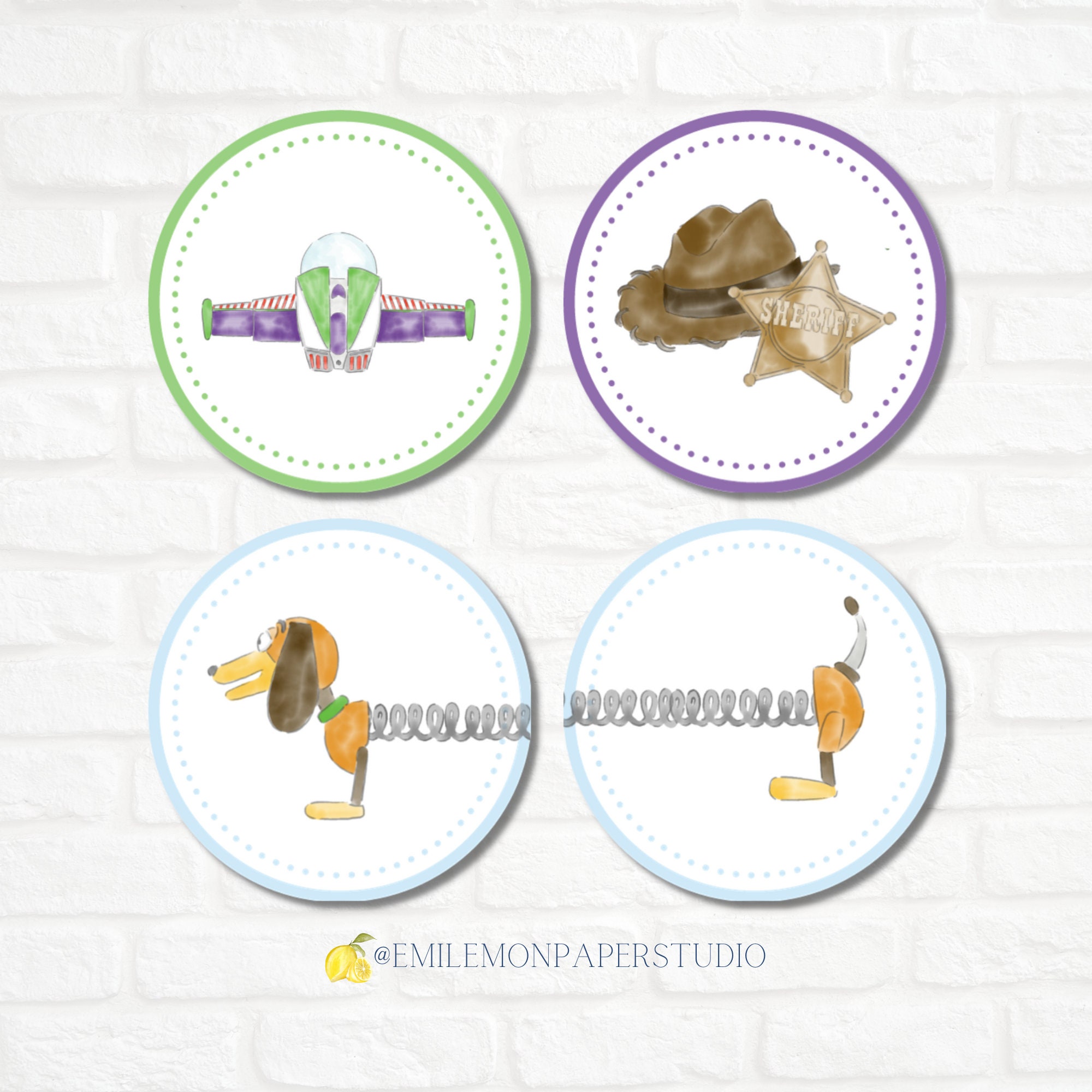 Printable Cupcake Toppers Instant Download Toy Friends - Etsy