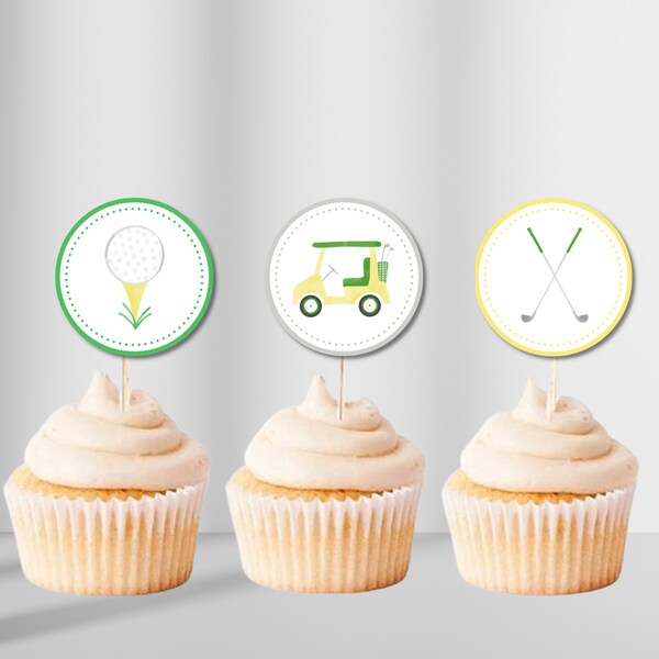 Golf Cake Topper Printable - Etsy