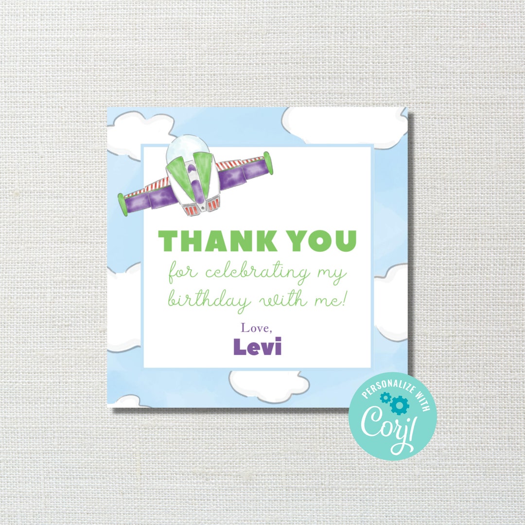 Printable Toy Friends Birthday Party Favor Tag Template - Printable ...