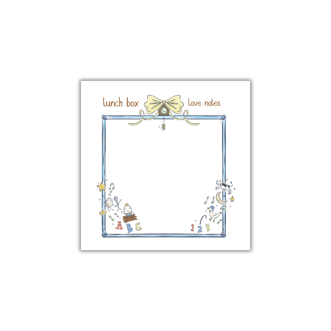 Personalized Lunch Box Notes Notepad - Back to School Lunch Box Love ...