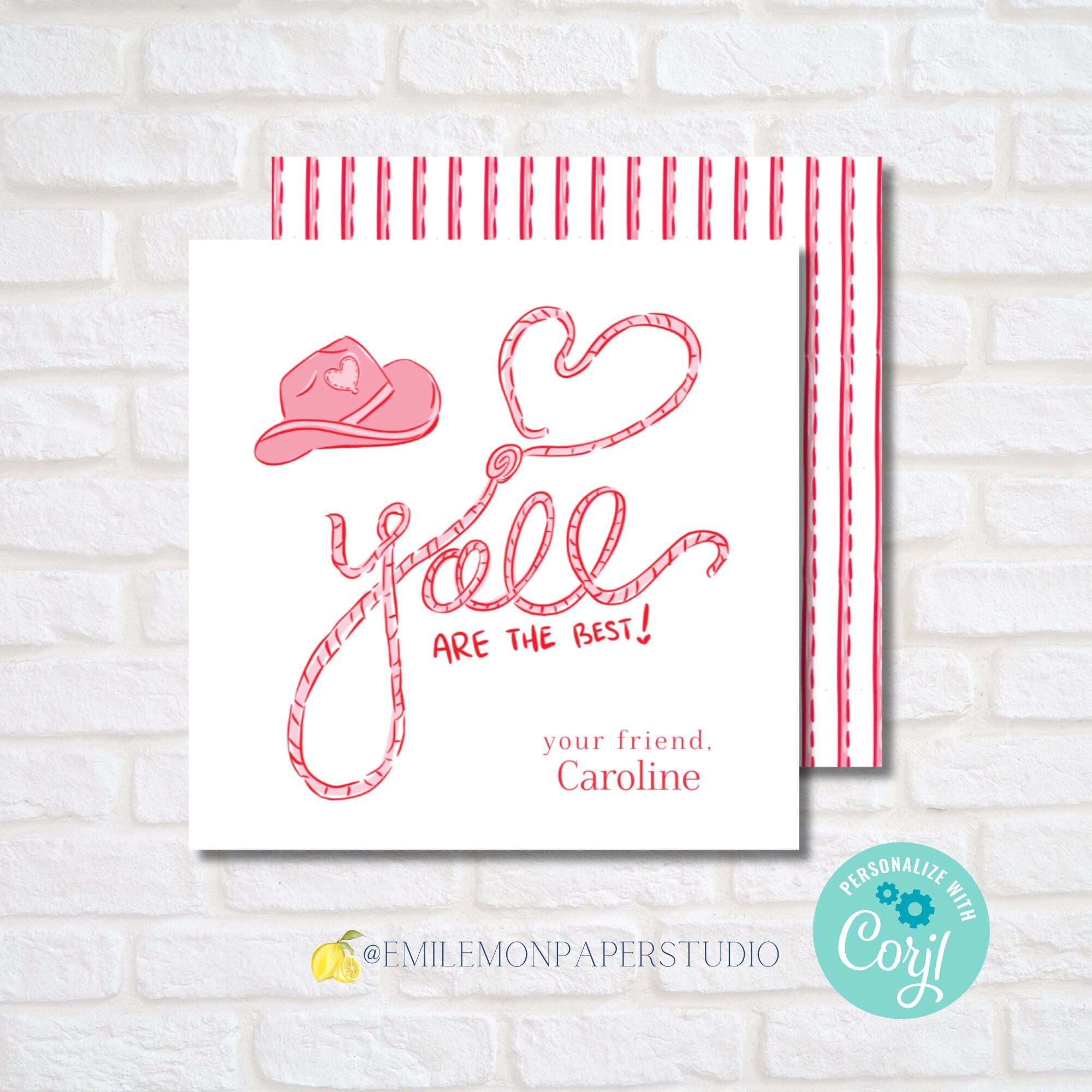 Printable Valentine Tags Cowgirl Valentine Cards Rodeo Valentines ...