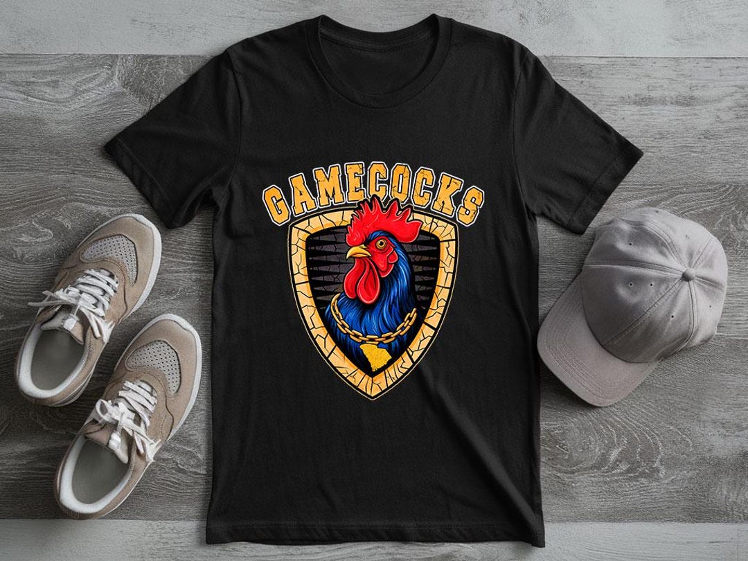 South Carolina Football Shirt, South Carolina Mascot Football Tshirt ...