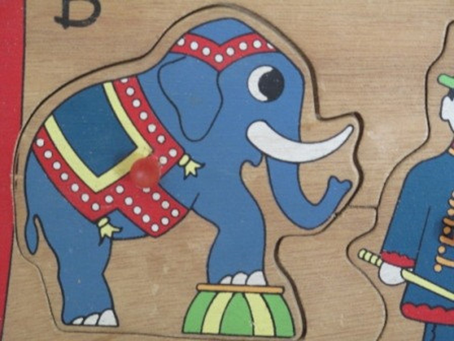 Vintage Wood Circus Puzzle | Etsy