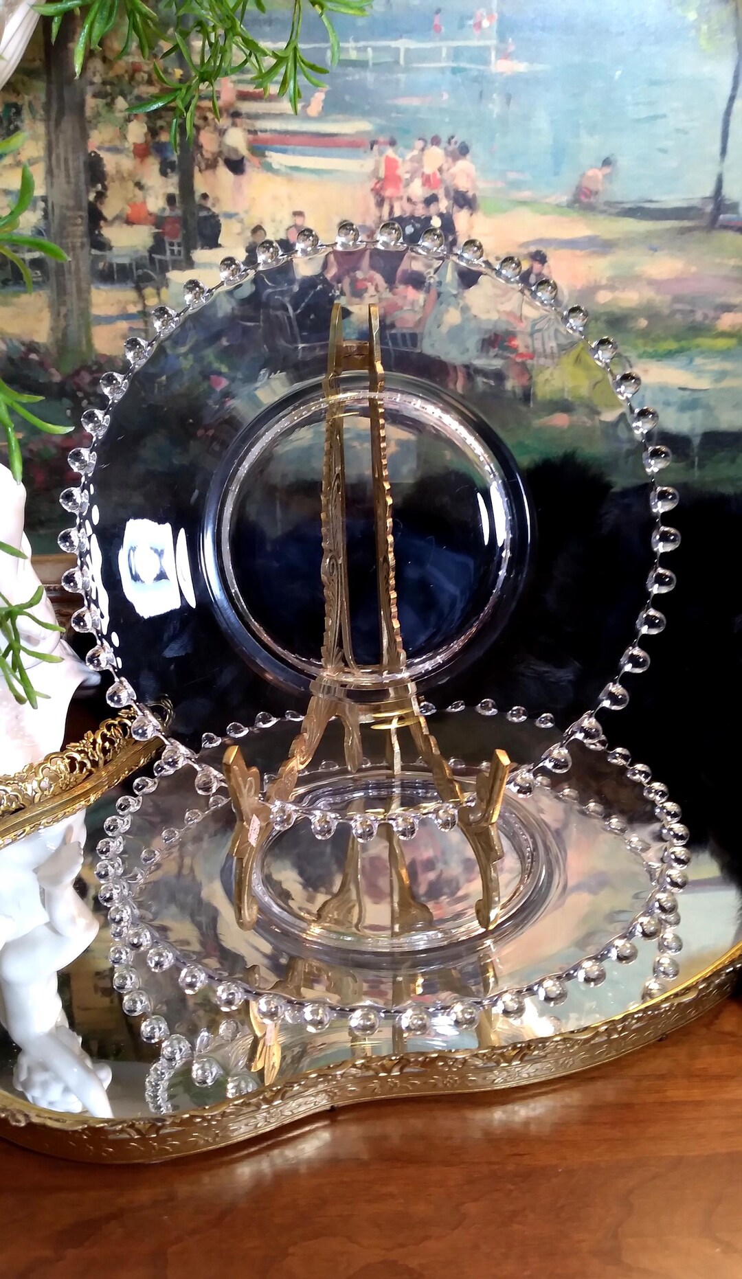 Vintage Viking Candlewick Clear Glass 8" Salad Plate Set of (4) - Etsy