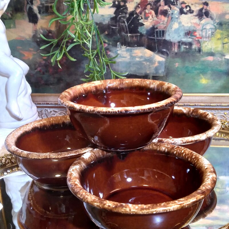 Brown Drip Pottery - Etsy