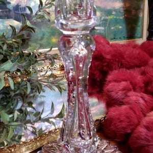 American Brilliant Period Cut Glass Candlestick Holders Set of (2 ...