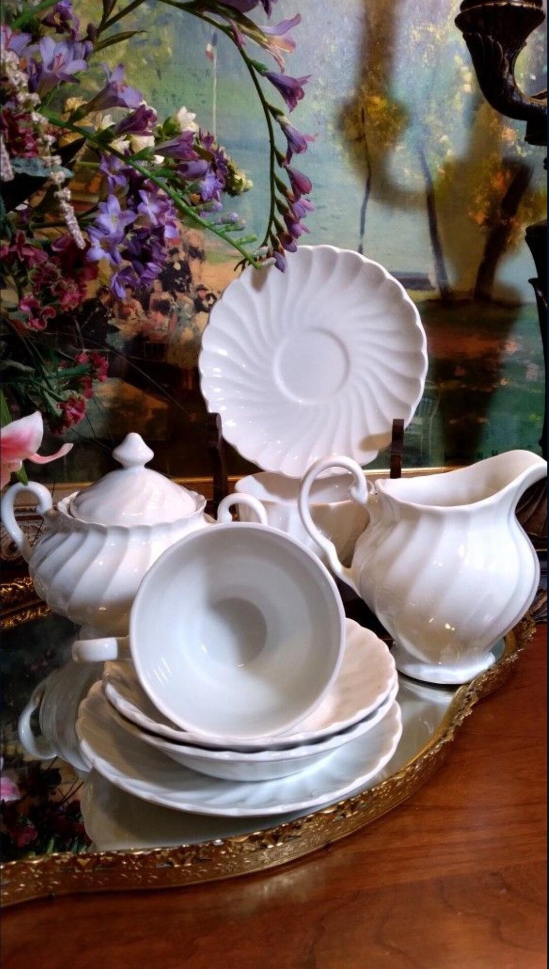 Johnson Brothers Regency White (9) Piece Set | Vintage Regency Johnson ...