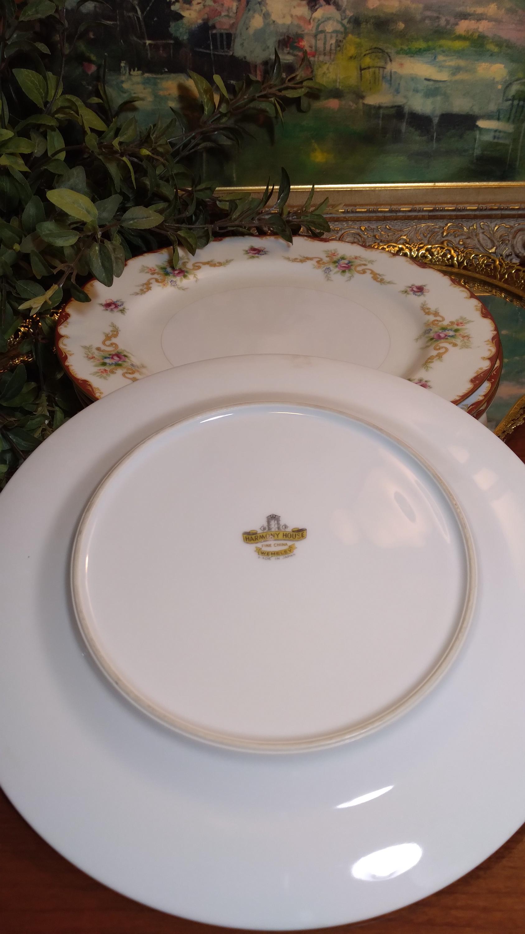 Harmony House China Wembley 10" Dinner Plate Set of (4) - Etsy
