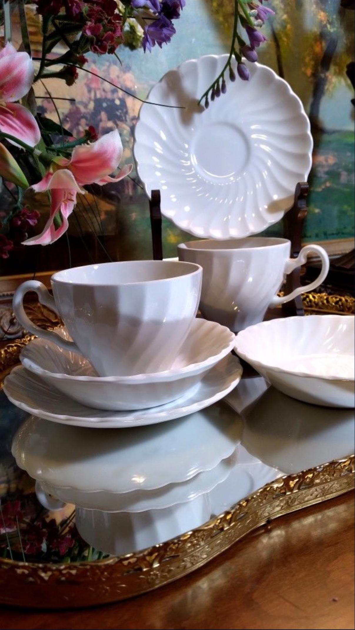 Johnson Brothers Regency White (9) Piece Set | Vintage Regency Johnson ...