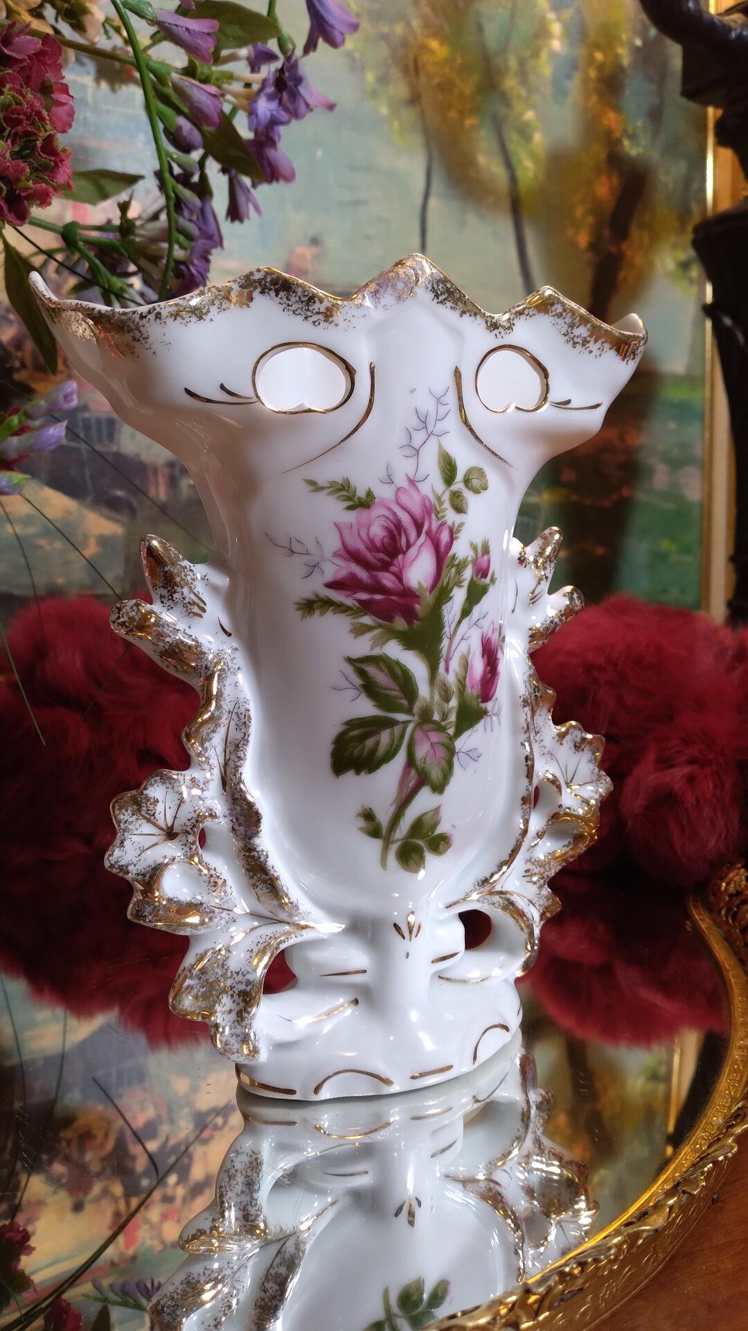 Lipper & Mann Bondware Rose Porcelain Vase - Etsy