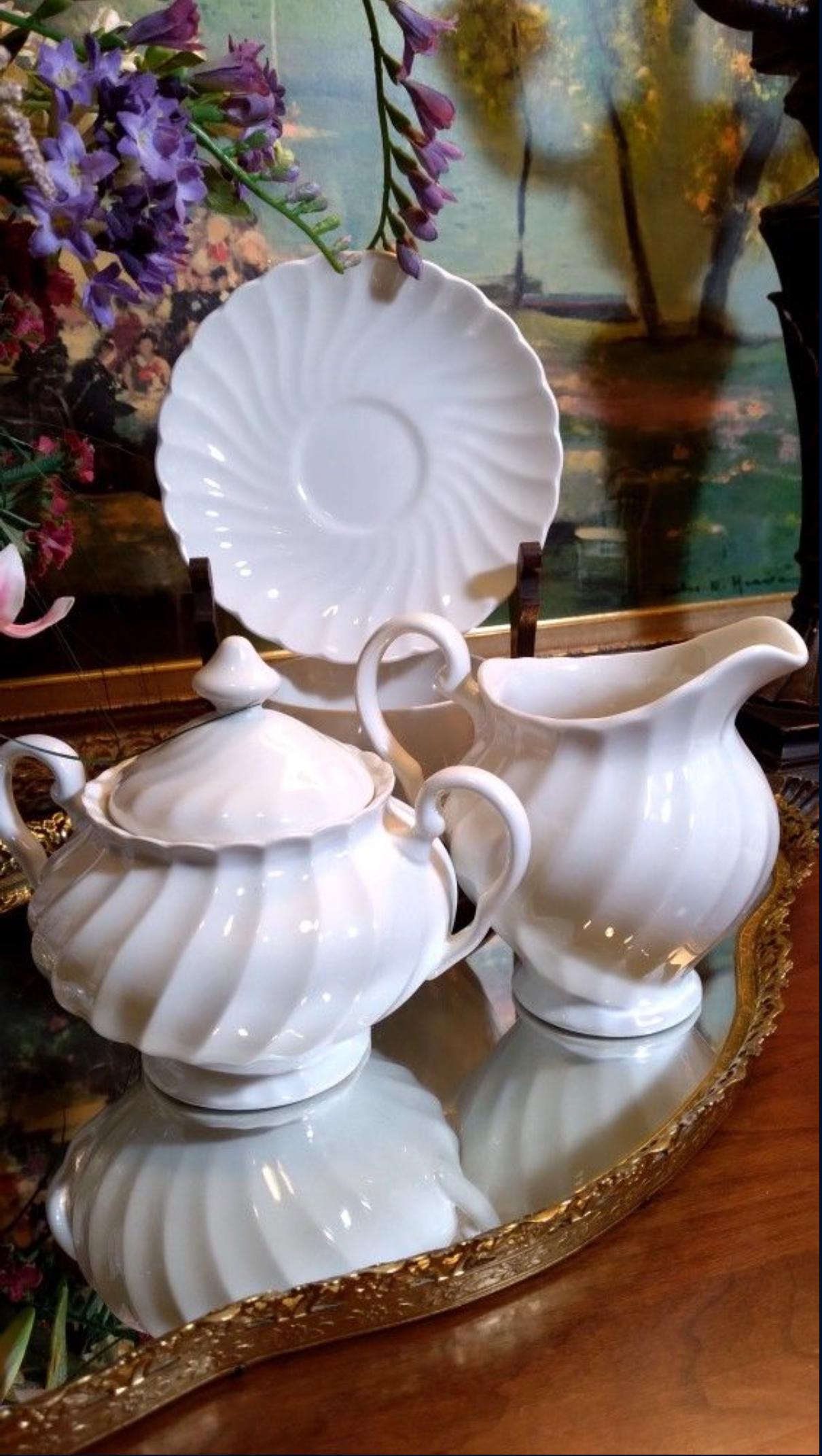 Johnson Brothers Regency White (9) Piece Set | Vintage Regency Johnson ...