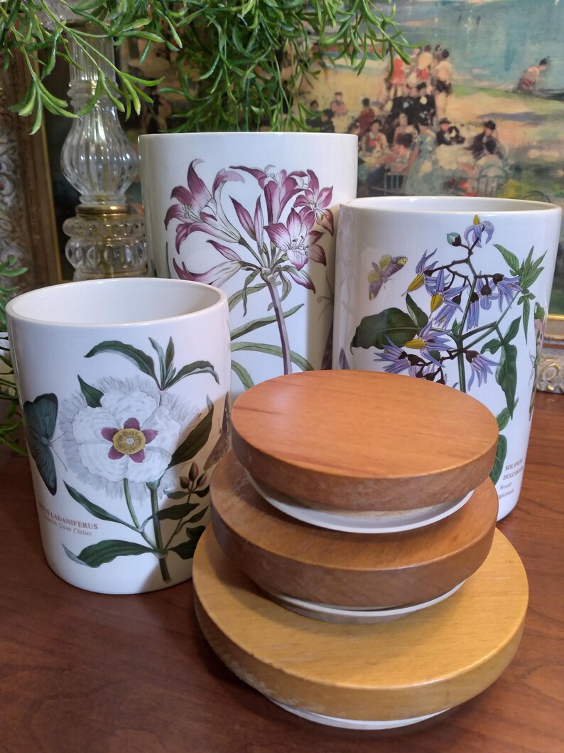 Vintage Portmeirion Botanic Garden Storage Jar W Lid Set of (3 ...