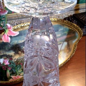 Hofbauer Byrdes Collection Crystal Footed Vase 10" - Etsy