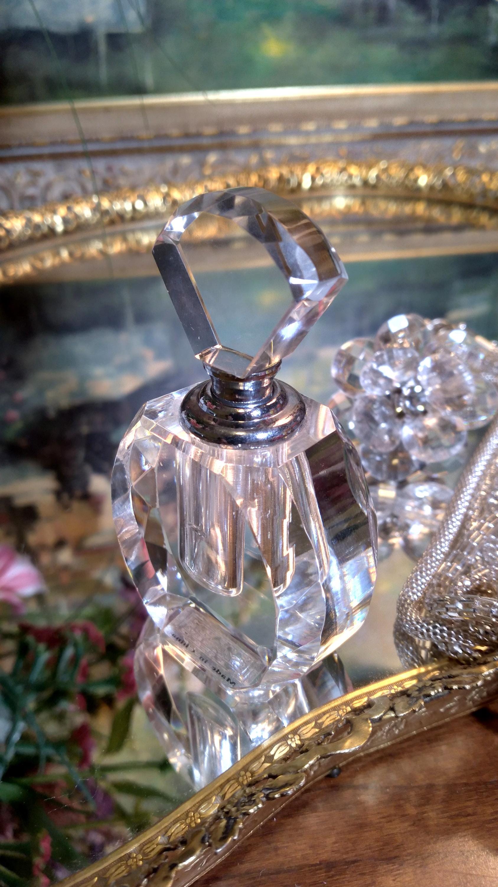 Fifth Avenue Crystal Perfume Bottle W Dauber - Etsy