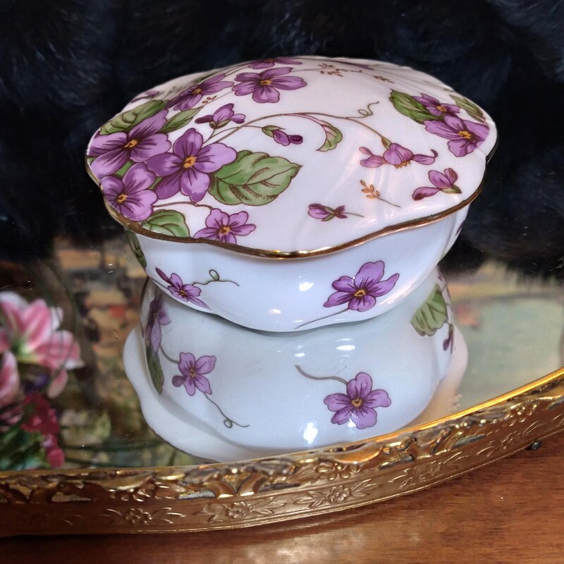 Vintage Violet Dish - Etsy
