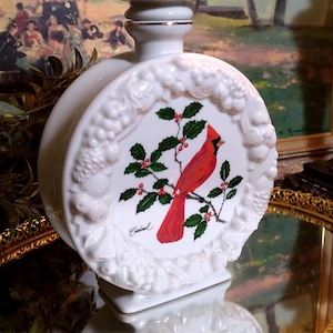 Vintage Old Rip Van Winkle Cardinal Porcelain Whiskey Decanter Bottle W ...