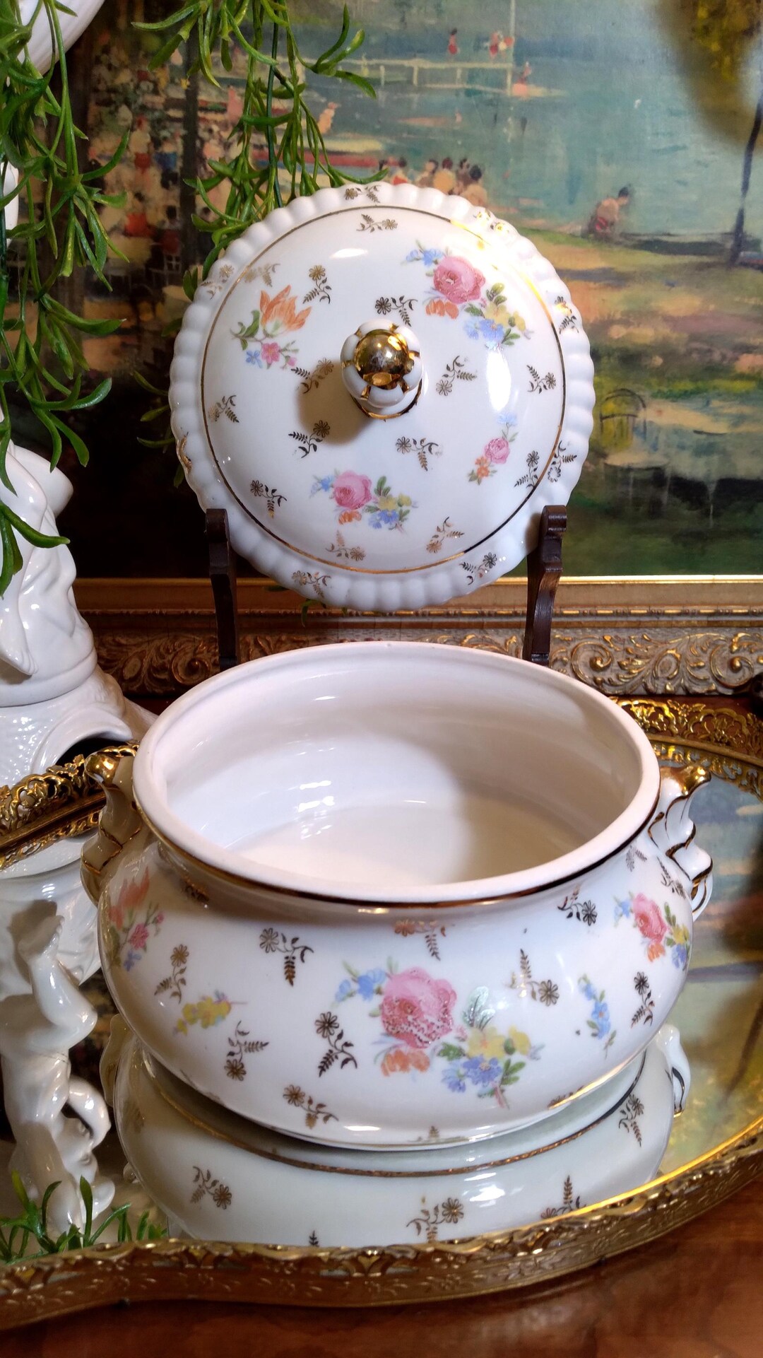 Antique Chelsea Porcelain Covered Dish | 18th Century Chelsea Porcelain ...