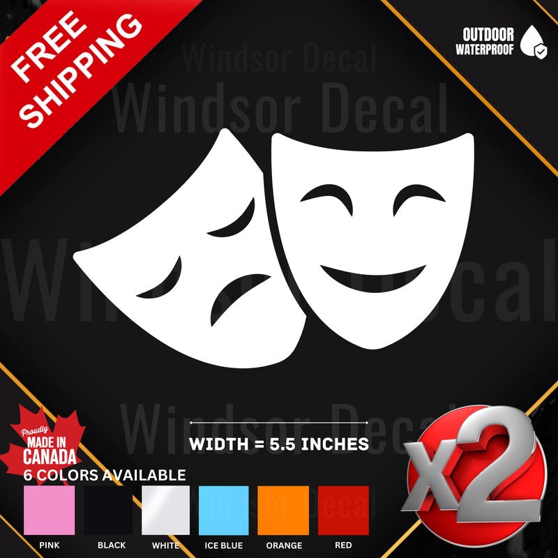 Happy Sad Face Mask - Etsy