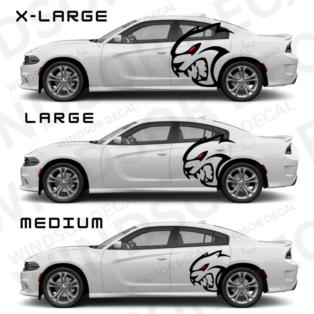 XL Cat Red Eye Hell Side Decal for Both Sides UNIVERSAL Fit 1 Pair - Etsy