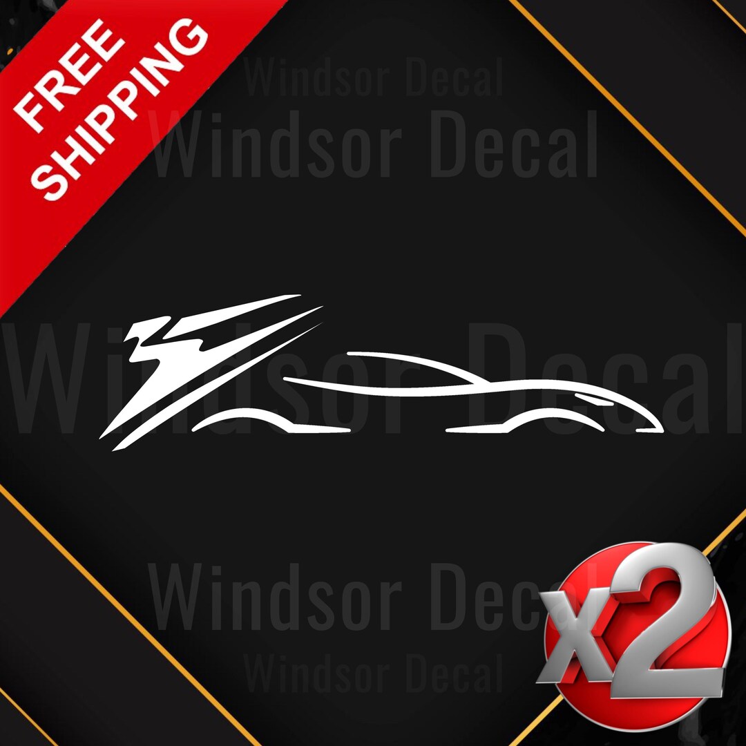 2X Sports Car Sticker | Sports Car Decal | Car Graphics | Unique Vinyl ...