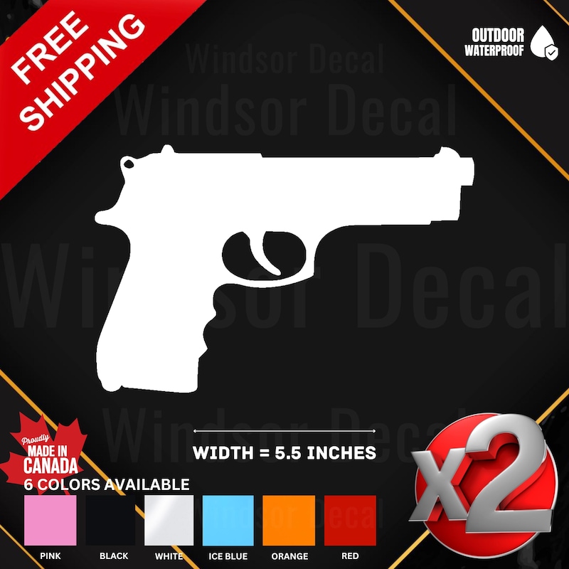 Firearms Decals - Etsy