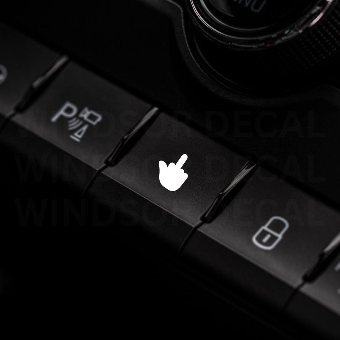 Funny Blank Car Button Decals, Blank Button Car Sticker, Eject ...