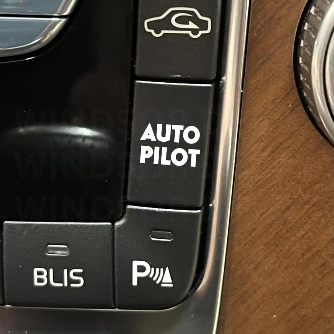 Funny Blank Car Button Decals, Glossy Vinyl Stickers, Eject Passenger ...