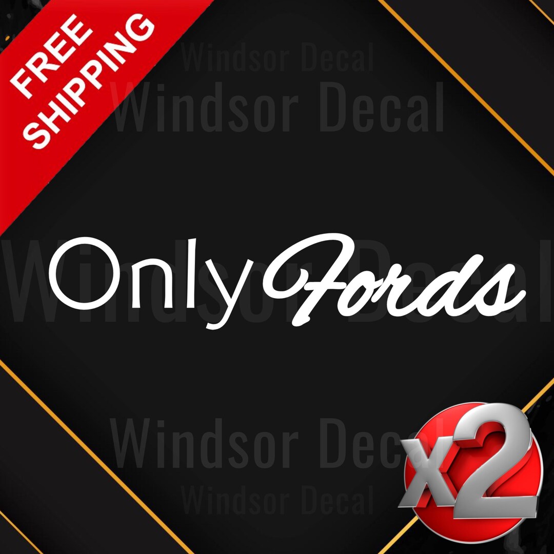 2X Onlyfans Onlyfords Funny Sticker | Funny Car Truck Laptop Tumbler ...