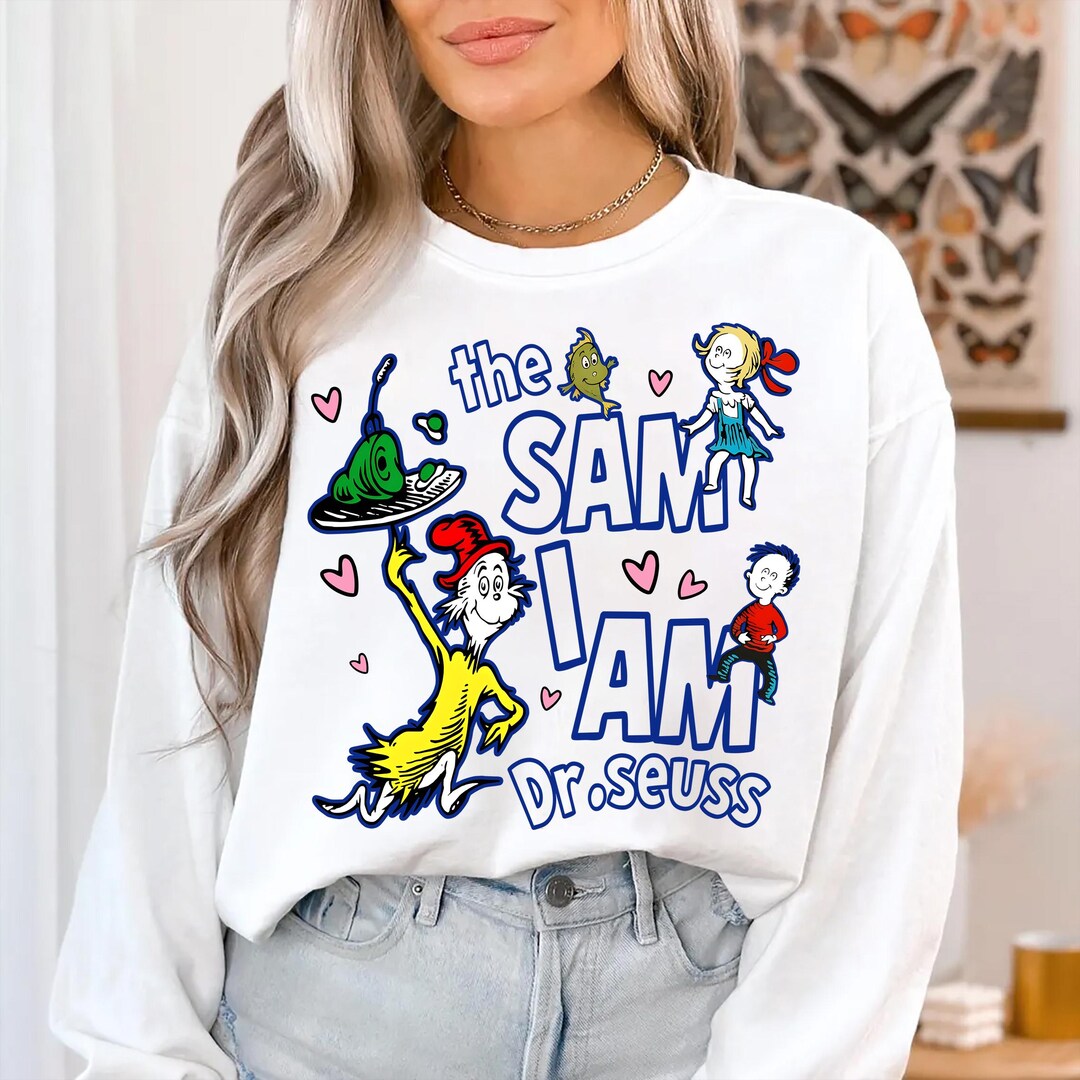 Sam I Am Read Across America Png, Green Eggs and Ham Png, Reading ...