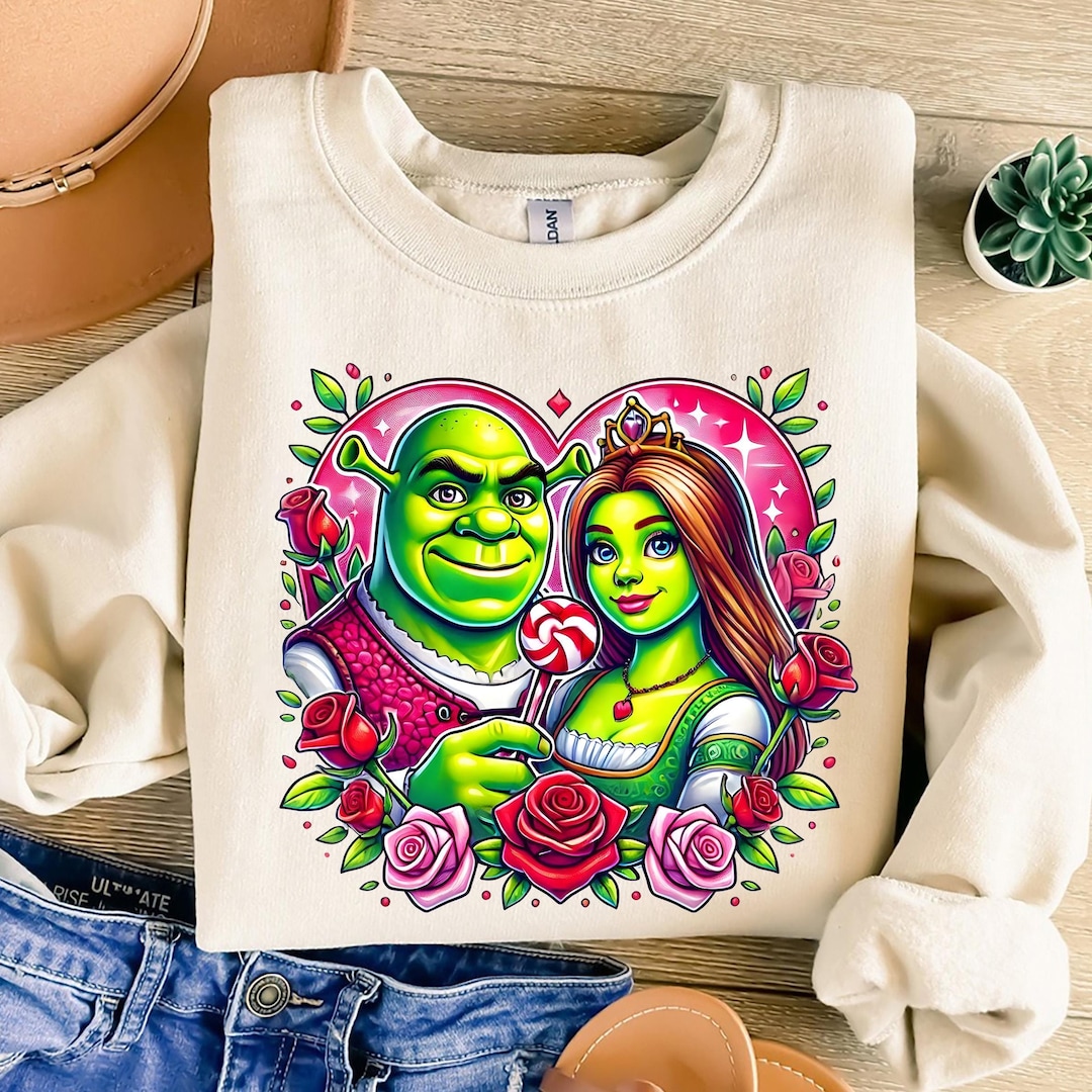 Cartoon Couple Valentine's Png, Chicana Valentine's Cupid Png, Shrek ...