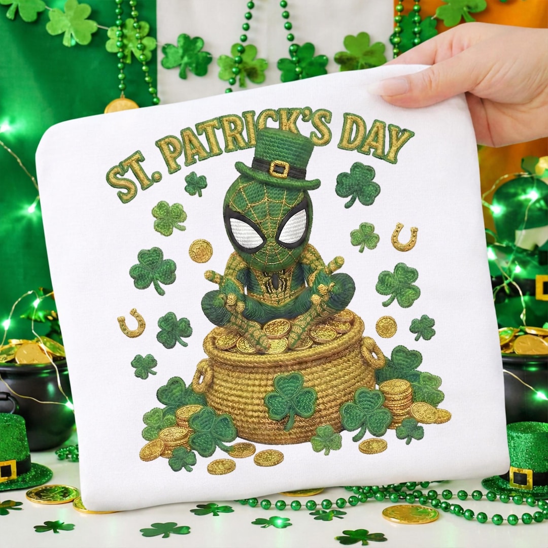 Fauxyarn Superhero Patrick Day PNG, Funny St Patrick Day Super Movie ...