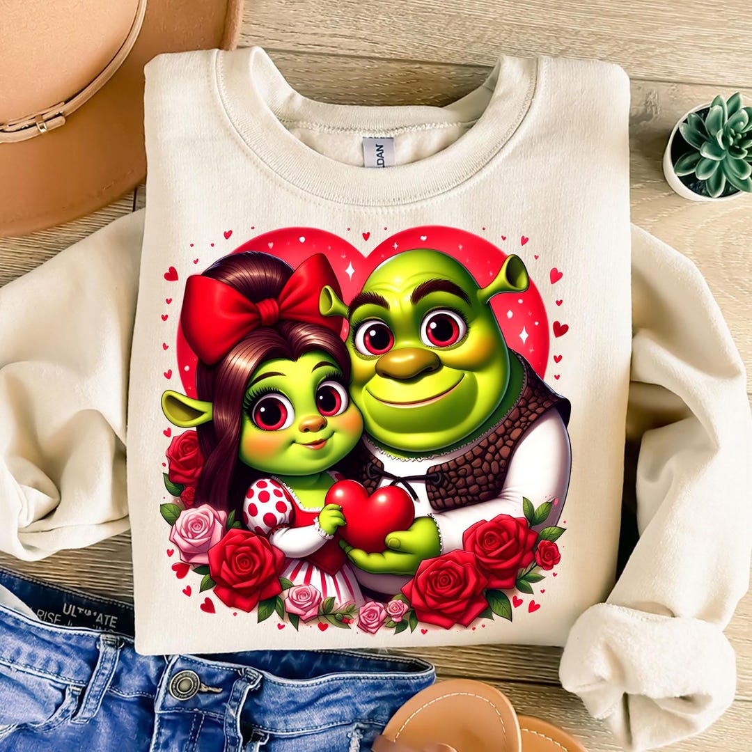 Cartoon Couple Valentine's Png, Chicana Valentine's Cupid Png, Shrek ...