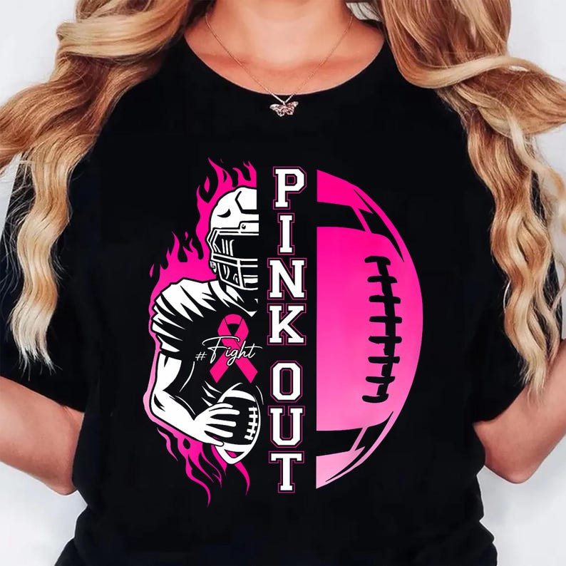 Pink Out Sports Png Bundle, Breast Cancer Awareness Game Day PNG ...