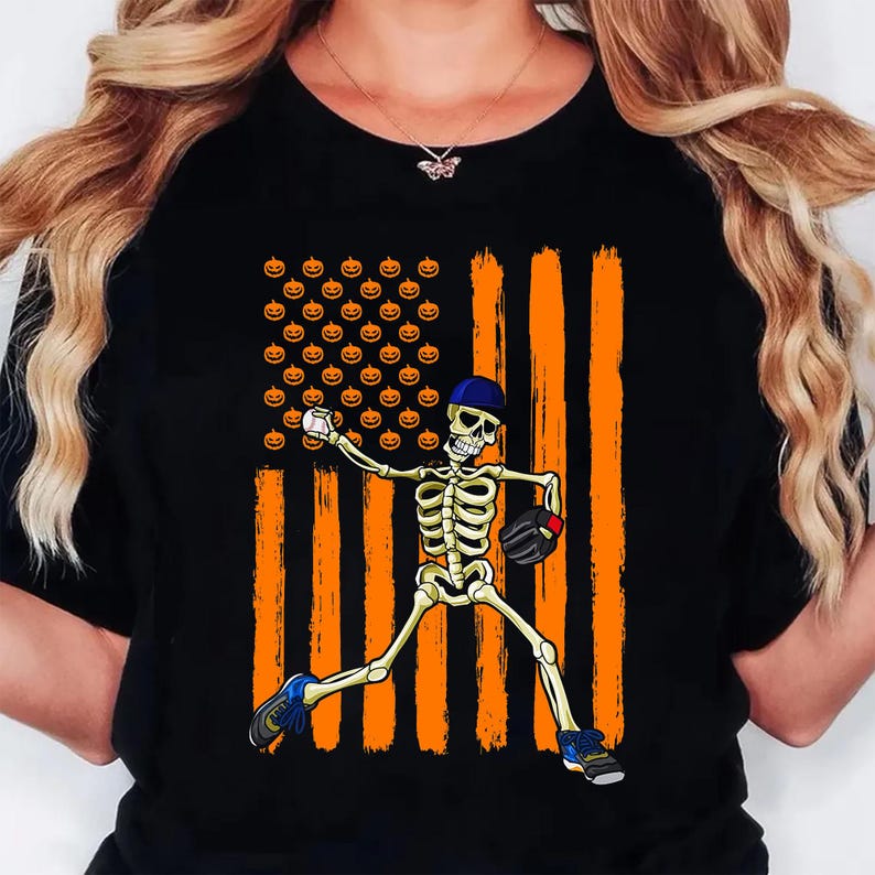 Halloween Skeleton Baseball Png Bundle, Spooky Baseball Player Png ...
