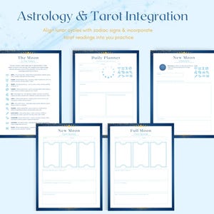 Digital Moon Journal | 2025 New Moon Intentions Tracker | Moon ...
