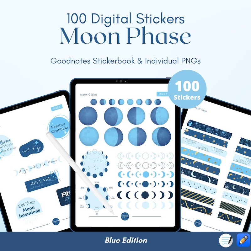 Blue Moon Phases - Etsy