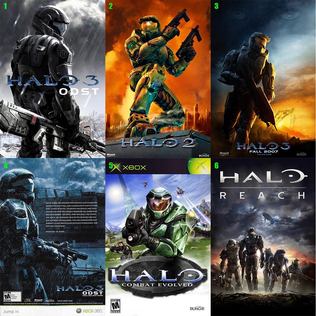Halo Combat Evolved Box Art Xbox Premium Poster,high Quality Printed ...