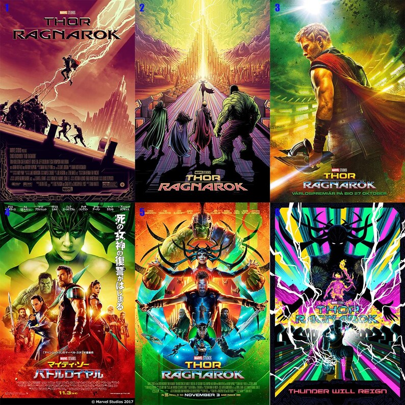 Thor Ragnarok Movie Poster,high Quality Printed Poster, Home ...