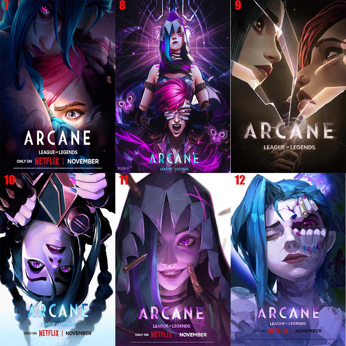 Arcane League of Legends Movie Film Posters,high Quality Printed Poster ...