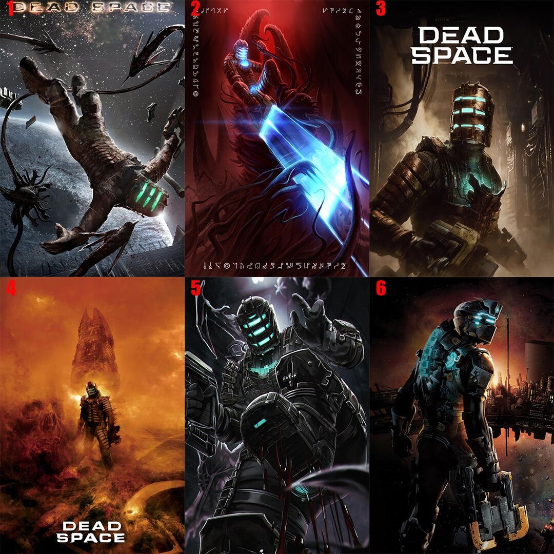Dead Space 1 2 3 Cover Art Poster,wall Art, Canvas Poster, High Quality ...