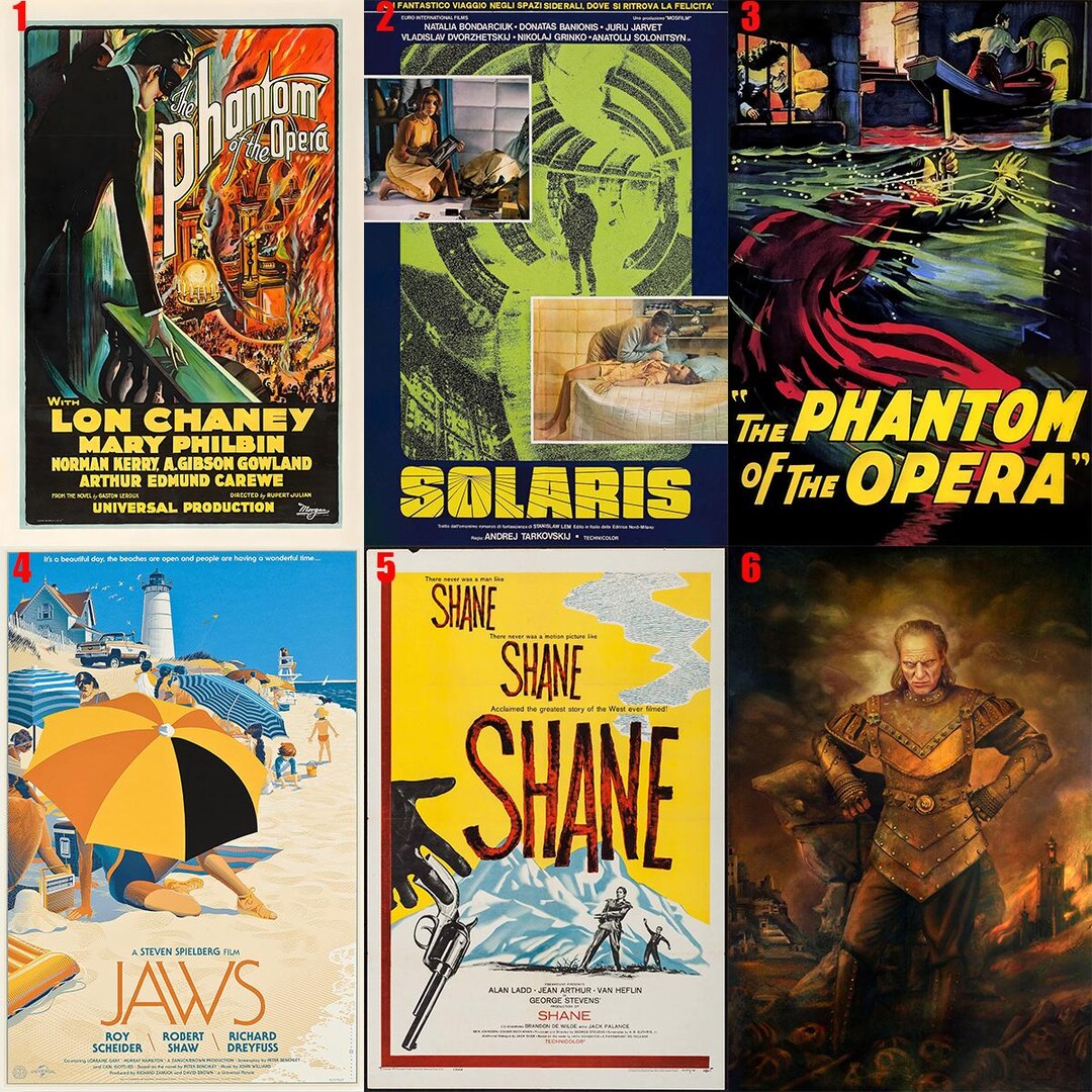 Antique Poster - Iconic Actors of Yesteryear - Early 20th Century ...