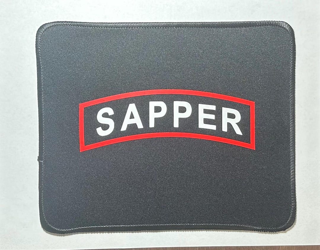 Army Sapper Tab Mousepad - Etsy