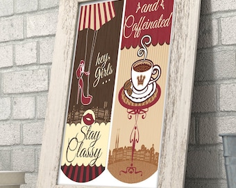 Coffee shop decor | Etsy