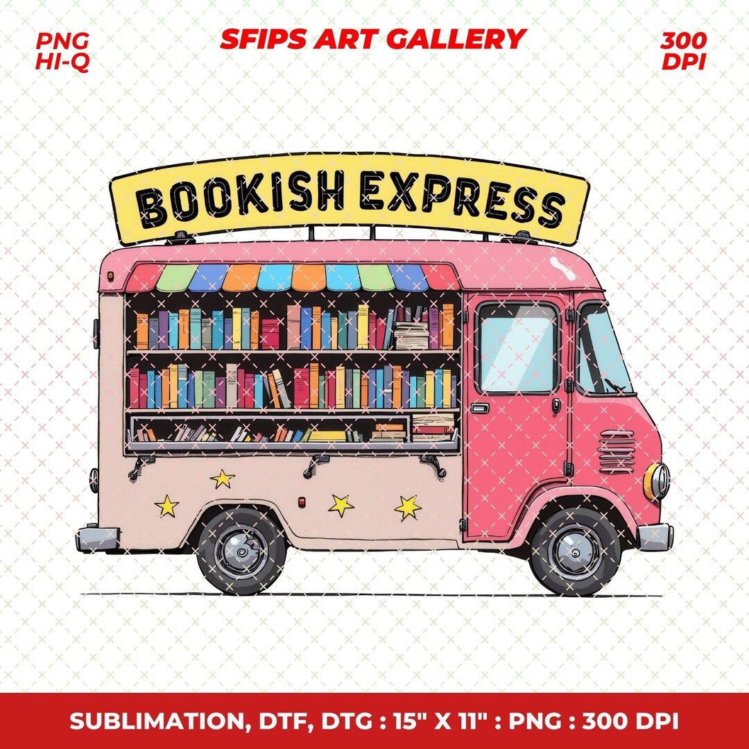 Bookish Express PNG, Bookstore Png, Book Worm Png, Cute Trendy Bookish ...